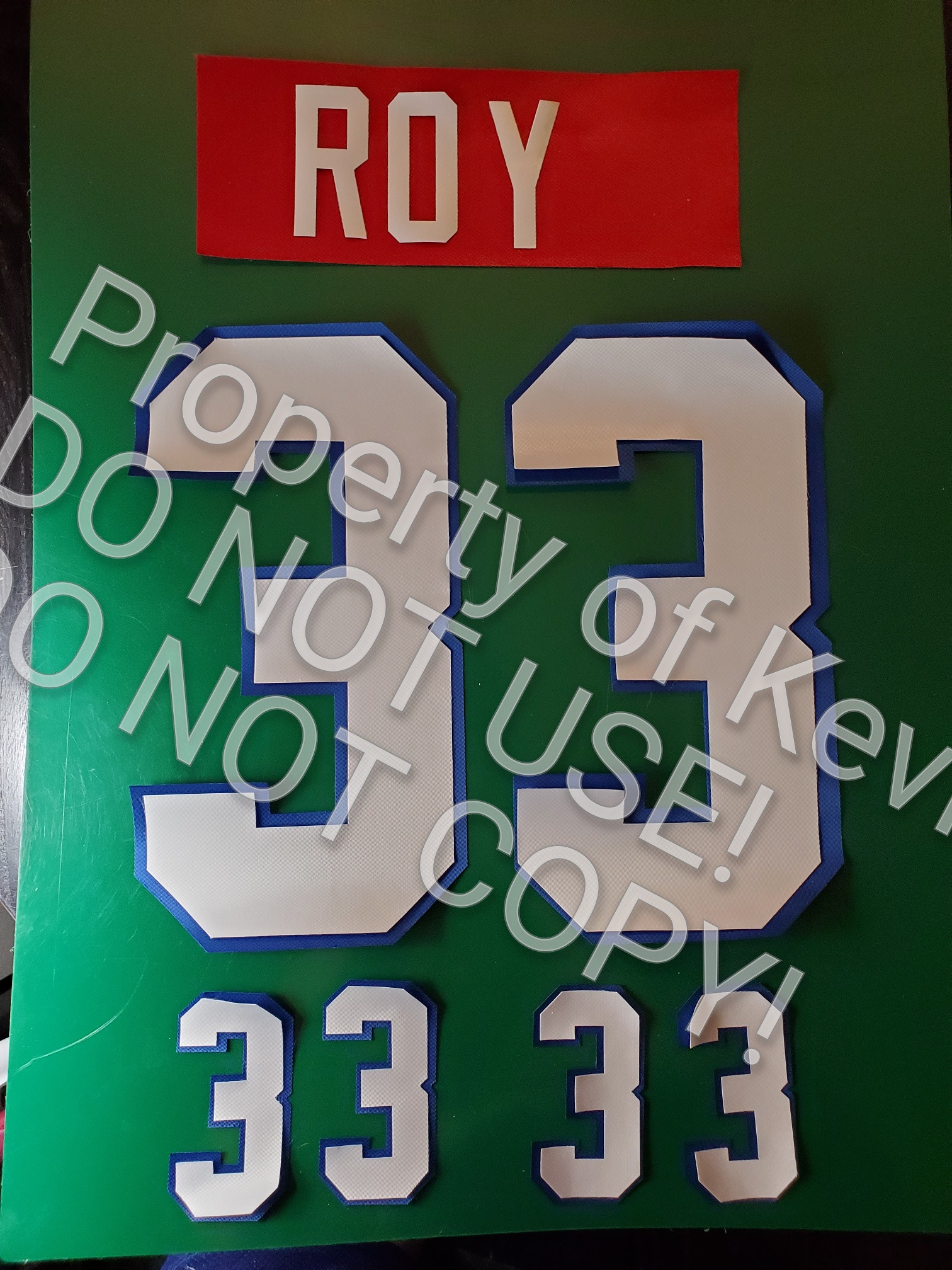 NHL Montreal Canadiens Jersey Kit Poly Twill Lettering Name Number