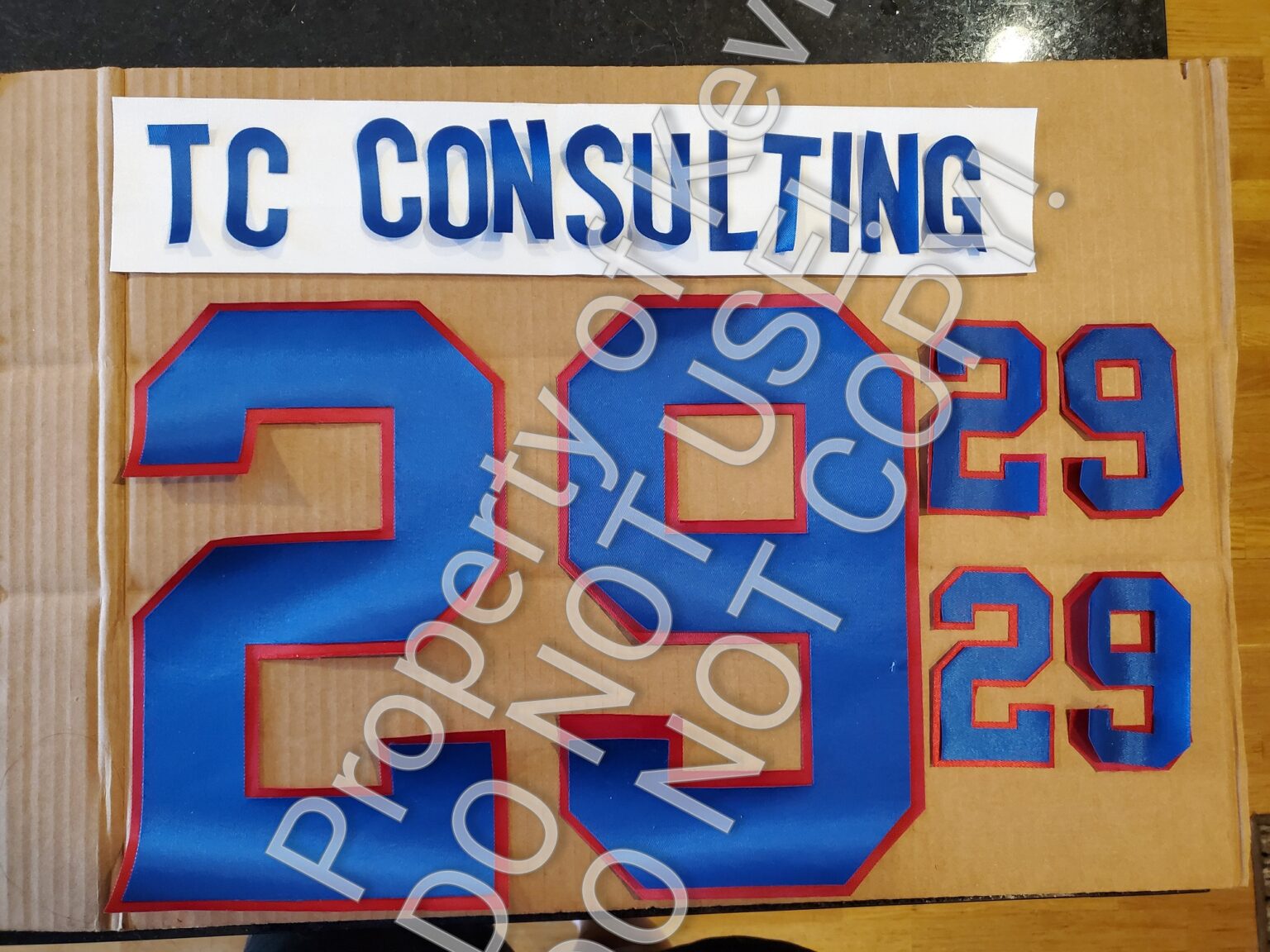 NHL Montreal Canadiens Jersey Kit Poly Twill Lettering Name Number